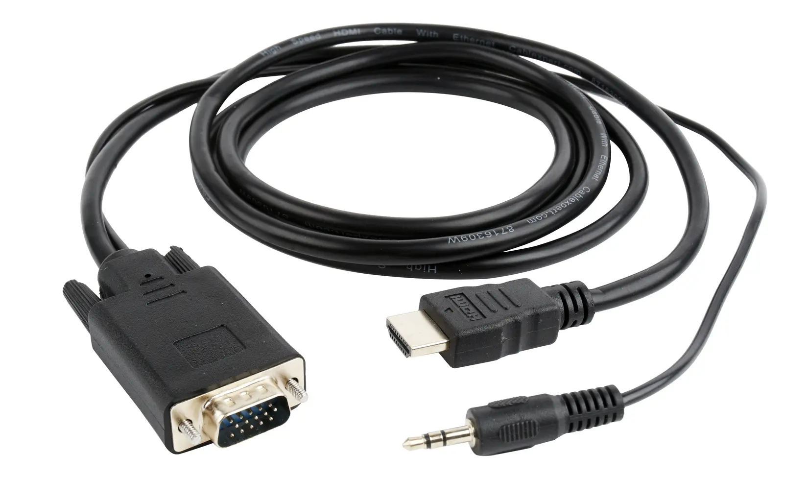 Gembird adapter za video kablove 3 m HDMI + + 3.5mm Crno