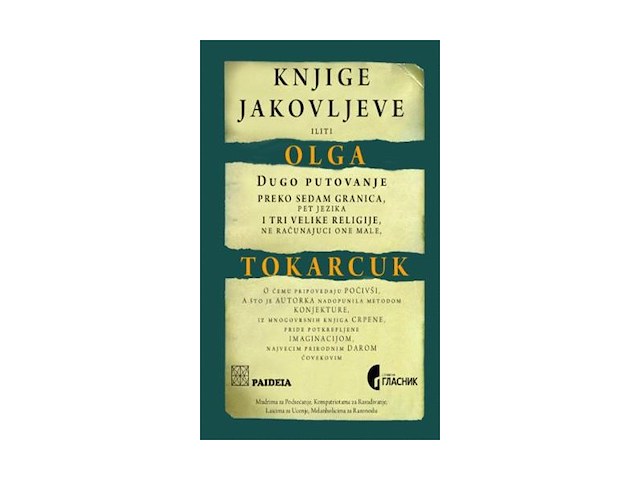 Knjige Jakovljeve - Olga Tokarčuk