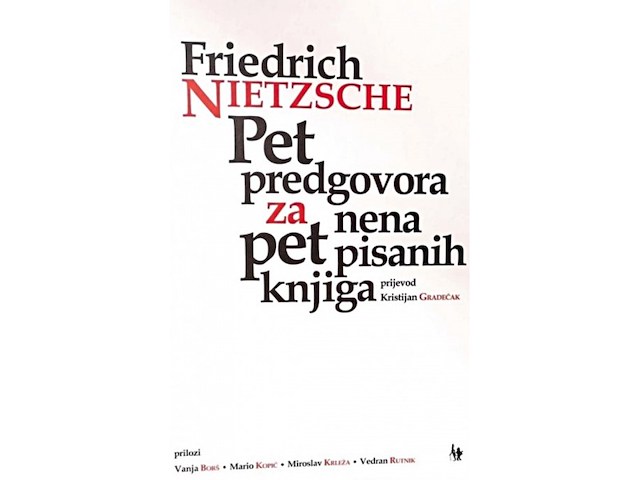 Pet predgovora za pet nenapisanih knjiga - Fridrih Niče