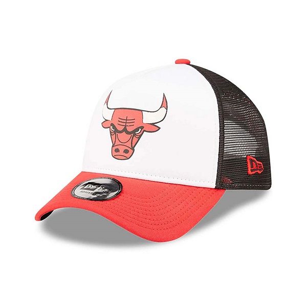 NBA CHICAGO BULLS TEAM COLOR BLOCK A-FRAME TRUCKER CAP 'WHITE'