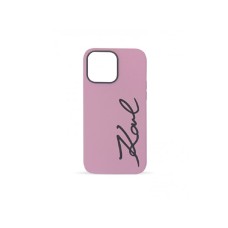 KARL LAGERFELD Maska za iPhone 14 Pro Max SILICONE SIGNATURE PURPLE (KLHCP14XSKSVGU)