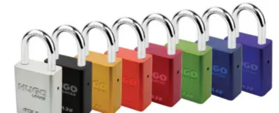 HUGO LOCKS Aluminijumski katanac gta38 crveni