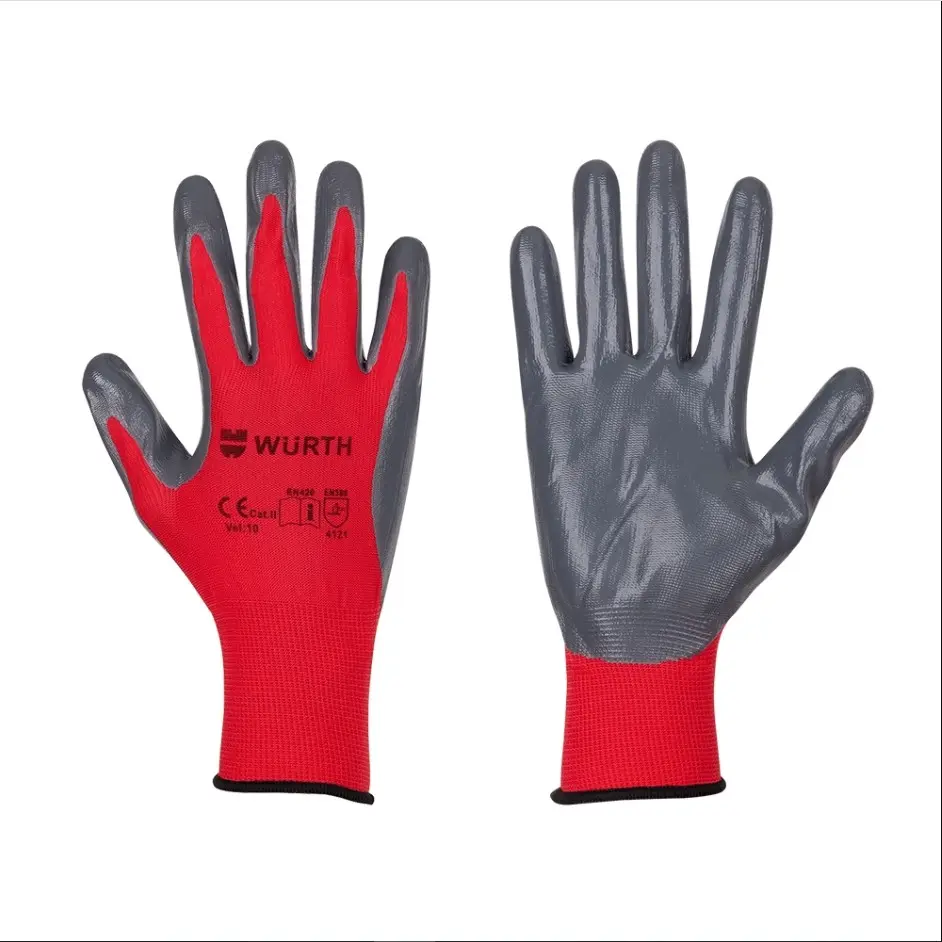 WURTH Zaštitne rukavice RED NITRILE crvene