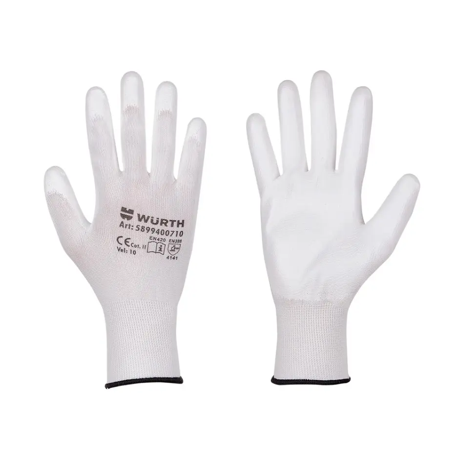 WURTH Zaštitne rukavice White PU bele