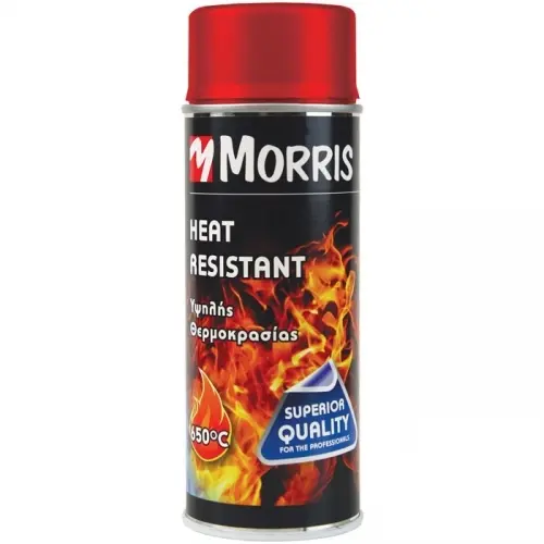 MORRIS Sprej lak otporan na visoke temperature crveni 400ml