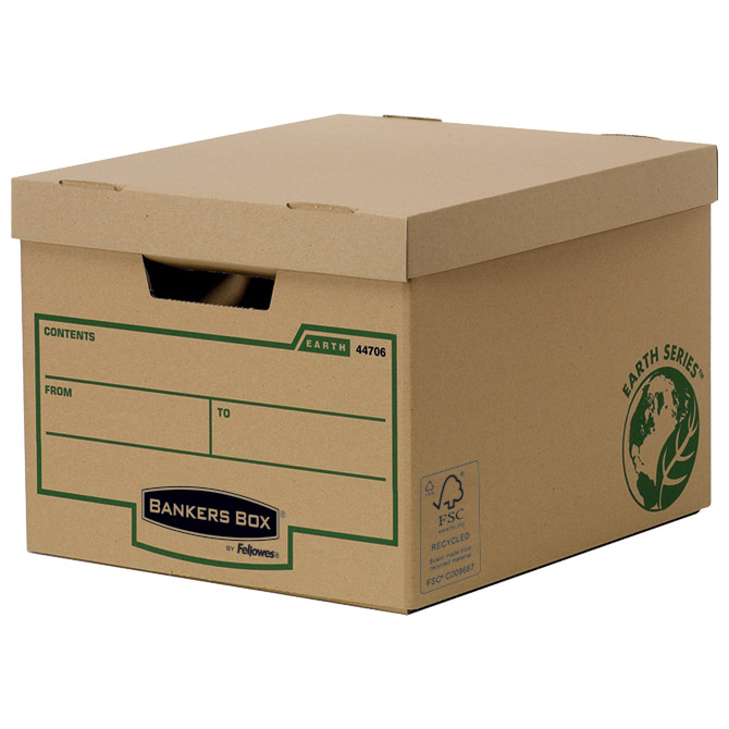 Kutija arhivska-kontejner za arhivske kutije i mape sa prstenom Standard Fellowes, pakovanje 10 komada
