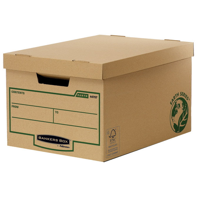 Kutija arhivska-kontejner za arhivske kutije i mape sa prstenom Velika Fellowes, pakovanje 10 komada