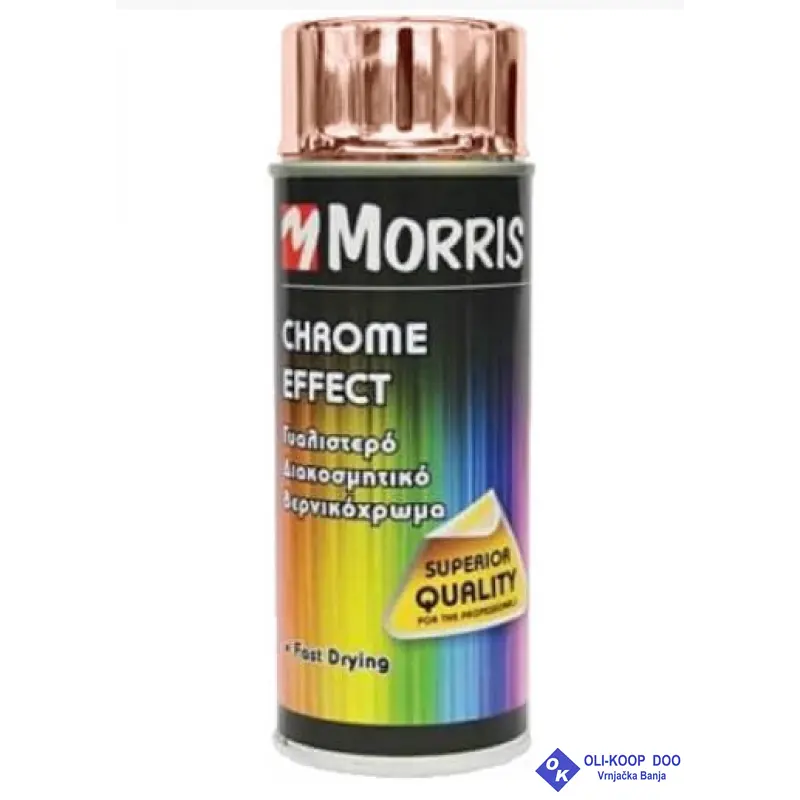 MORRIS Sprej sa efektom hrom 400ml bakarni