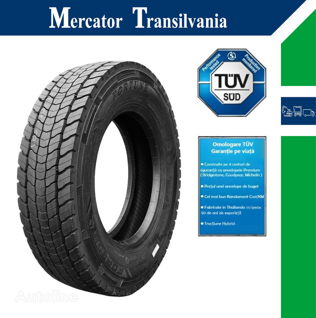 Nova Fortune 315/70 R22.5 FDR 606, 20 PR, TÜV certificate, Lifetime Warranty guma za kamione