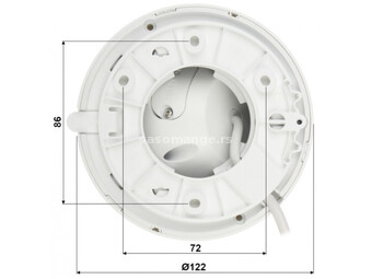 Kamera Dahua IPC-HDW2431T-AS-0280 4Mpix 2.8mm 30m IP Kamera, FULL HD, antivandal metalno kuciste