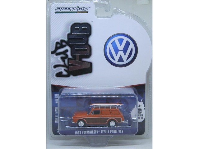 1:64 greenlight VW type 3 panel van