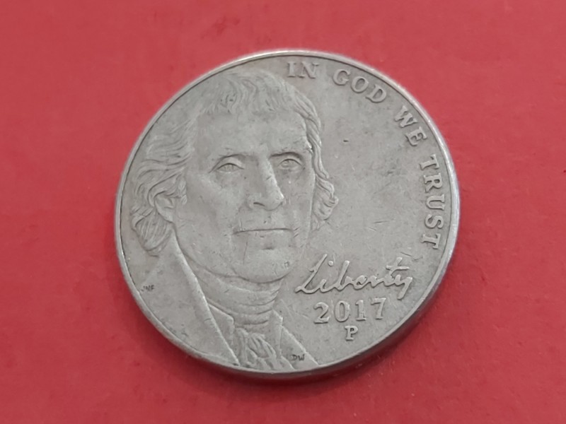 USA - five cent 2017 god p