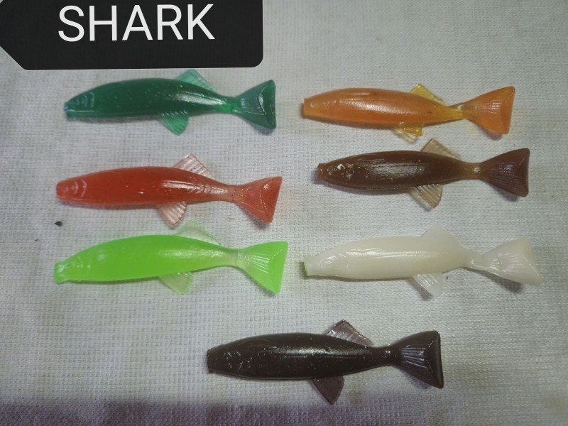 Silikonske varalice Shark 8 i10 cm,10 komada