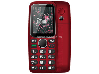 Mobilni telefon, 2.4" ekran, BT, SOS taster, crvena Senior 10, Red