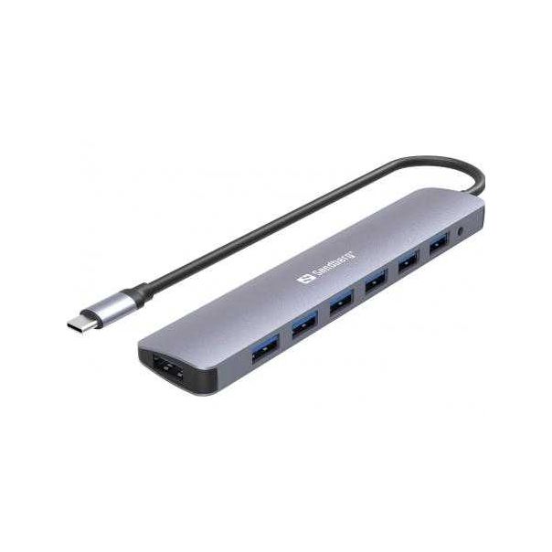 Sandberg USB-C to 7 x USB 3.0 Hub