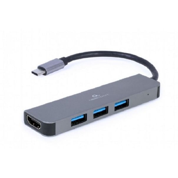 GEMBIRD Tip-C multiport USB hub, 3x USB-A, 1x HDMI (A-CM-COMBO2-01)