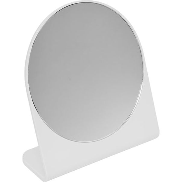 TENDANCE Kozmetičko ogledalo na stalku 17x0,7x19cm staklo/metal bela