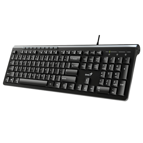 GENIUS SLIMSTAR 230 US Crna Žična tastatura