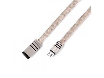 USB data kabl REMAX Weave RC-081m micro krem 1m