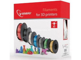 3DP-ABS1.75-01-FR ABS Filament za 3D stampac 1.75mm, kotur 1KG, Fluorescent RED