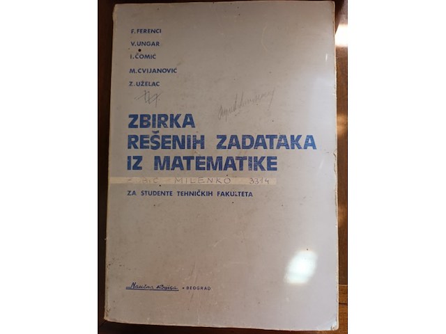 Ferenci,Ungar,... Zbirka rešenih zad.iz matematike