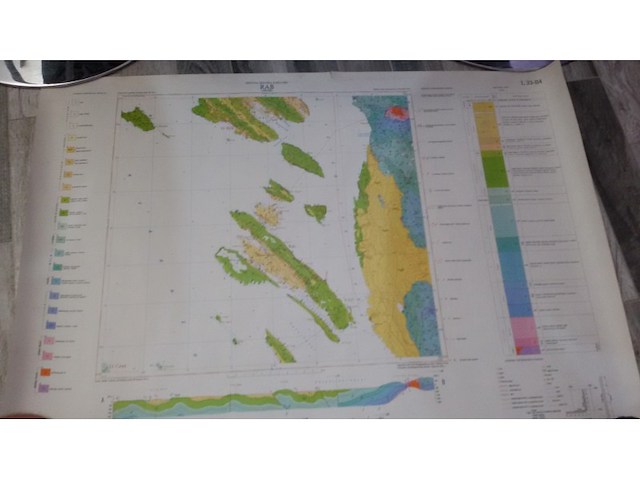 Osnovna geoloska karta SFRJ CRIKVENICA