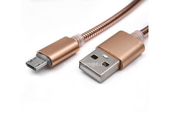 USB metalni kabl Mikro 1m MAB-K010 Pink