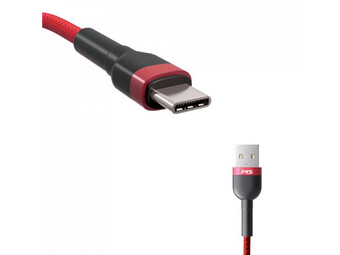 CC CABLE USB-A 2.0 -&gt; USB-C, 1m, crveni