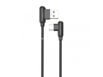 USB kabl tip C 1m 90 GOLF GC-45T crni