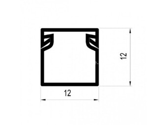 Kanalica ME-12x12mm 2m samolepljiv kablovski kanal PVC