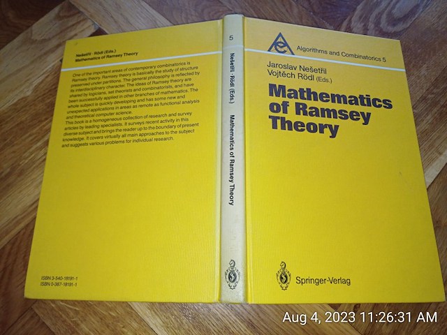 NEŠETRIL, MATHEMATICS OF RAMSEY THEORY