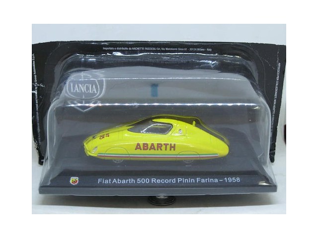 1:43 hachette fiat abarth 500 pinin farina