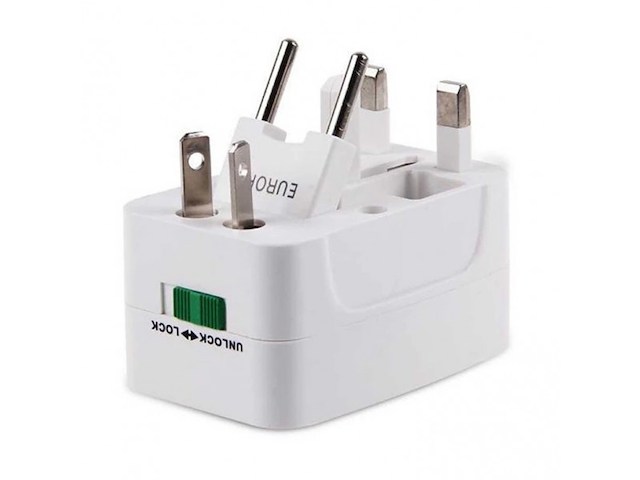 Adapter strujni univerzalni EU+US+AU+UK