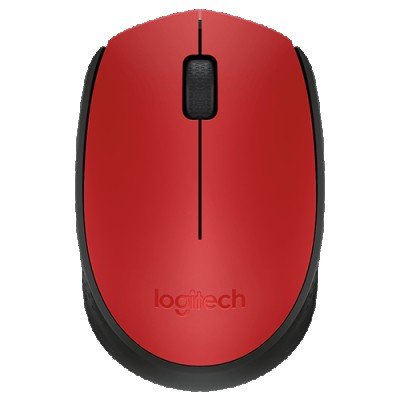 Logitech M171 bežični optički miš USB 1000dpi crno crvena boja | 910-004641