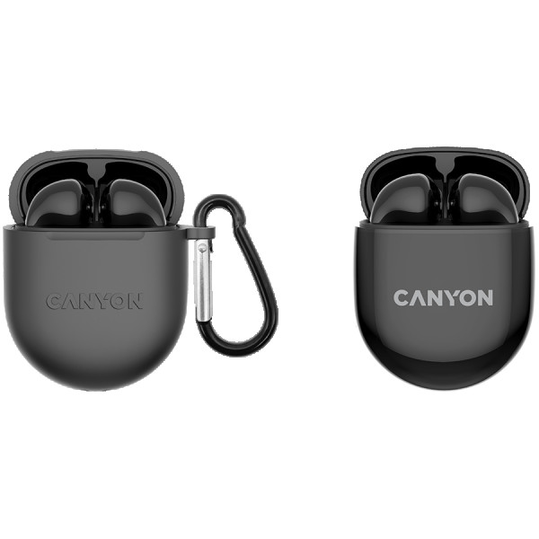 CANYON TWS-6, Bluetooth headset, with microphone, BT V5.3 JL 6976D4, Frequence Response:20Hz-20kHz, battery EarBud 30mAh*2+Charging Case 40