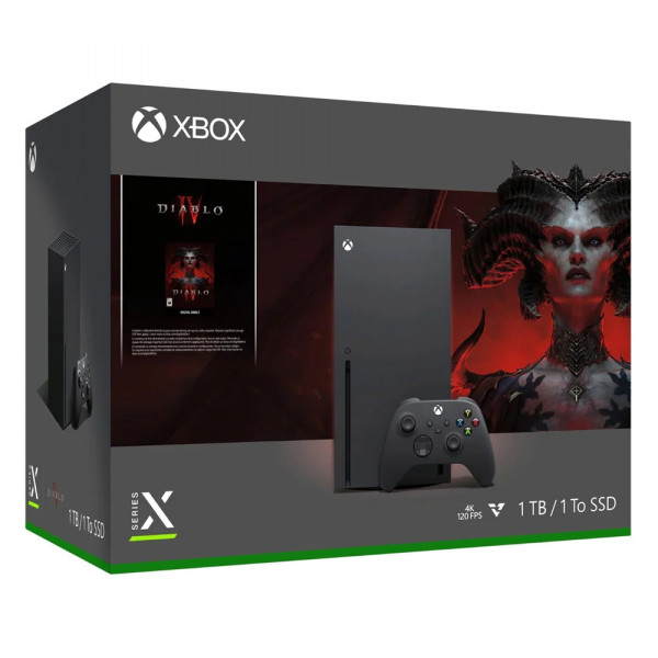 XBOXONE X Console 1TB Black + Diablo IV ( )