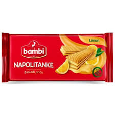 *Napolitanke limun 185gr. - Bambi