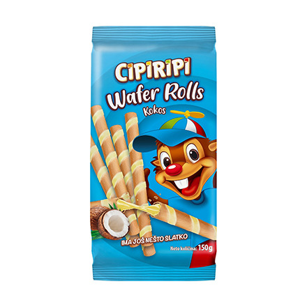 CIPIRIPI wafer rolls kokos 150g