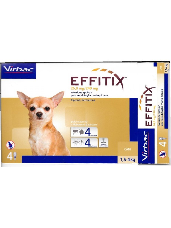 Effitix spot on dog 1.5-4kg jedna ampula, proizvod dostupan u radnji