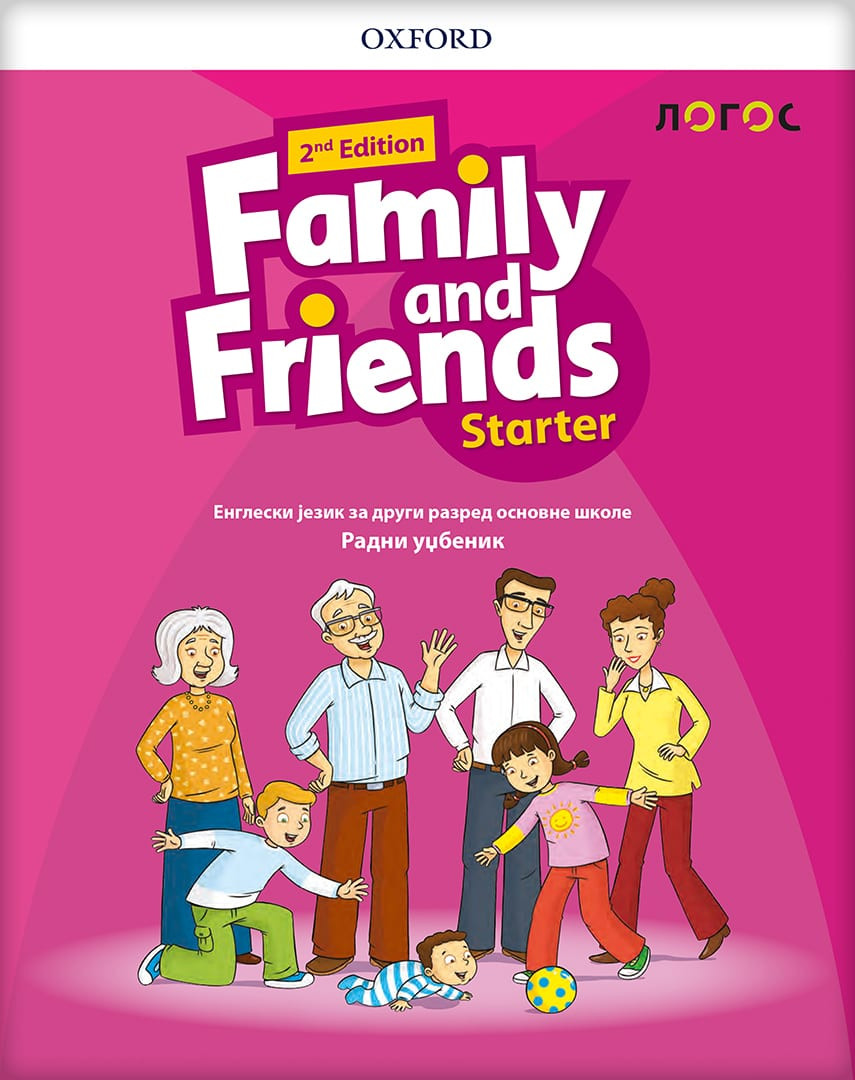 Engleski jezik 2 - Family and Friends Starter 2nd edition - radni udžbenik + CD NOVI LOGOS