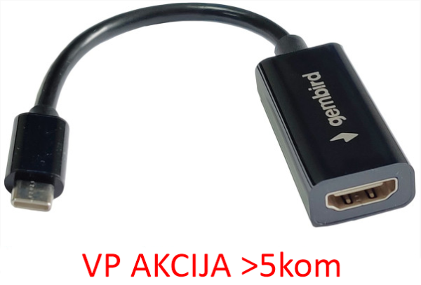 A-CM-HDMIF-03 ** Gembird TYPE-C TO HDMI 11cm CABLE (alt.A-CM-HDMIF-01, A-USB3C-HDMI-01 479)