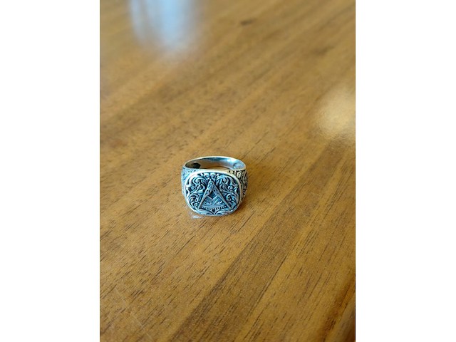Masonski prsten srebro 925