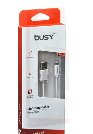 BUSY Non-MFI USB PVC Cable1.2m