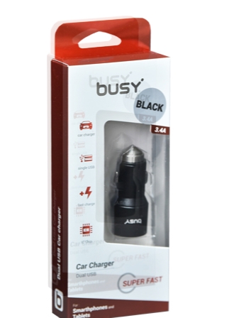BUSY USB Car Charger Dual 3.4A