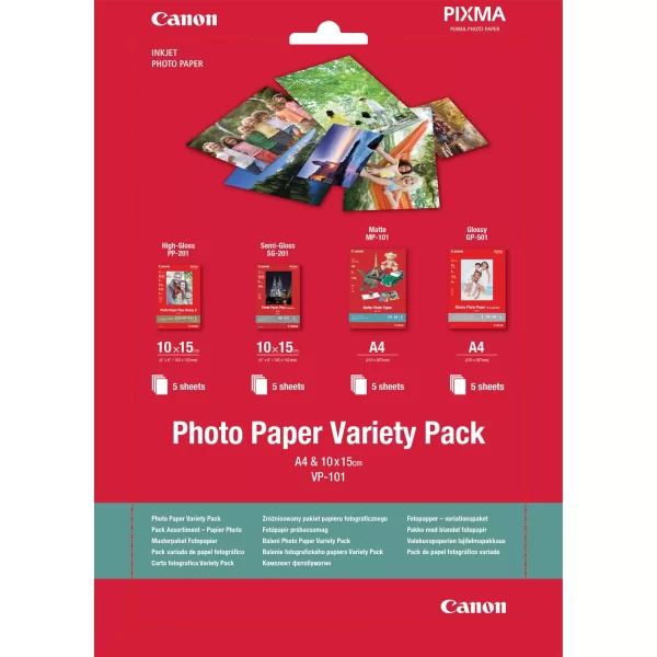 Canon foto papir Variety Pack VP-101 10x15cm 20sh