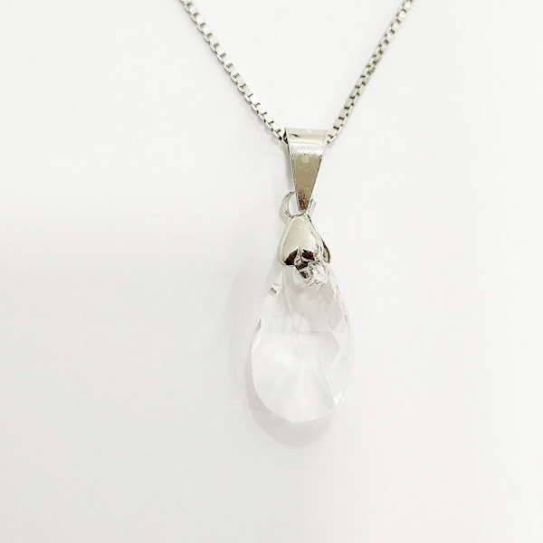 Swarovski ogrlica sa belim kristalom
