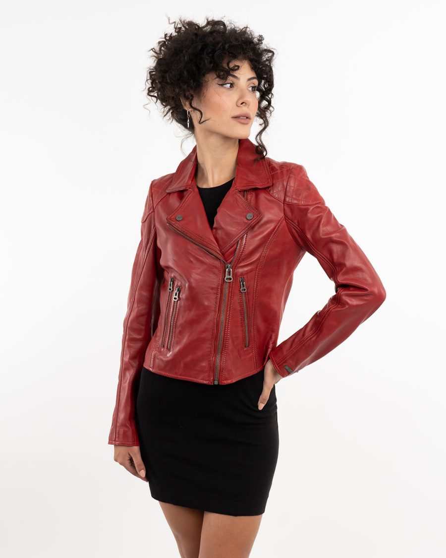 Ženska kožna jakna – Maze-Ibiza – Crvena