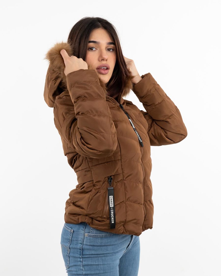 Ženska zimska jakna – Sportska i Casual – NT 7601 – Braon