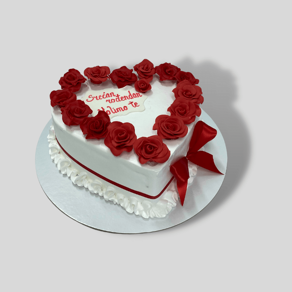 Prodavnica poklona - Torta ruže u srcu