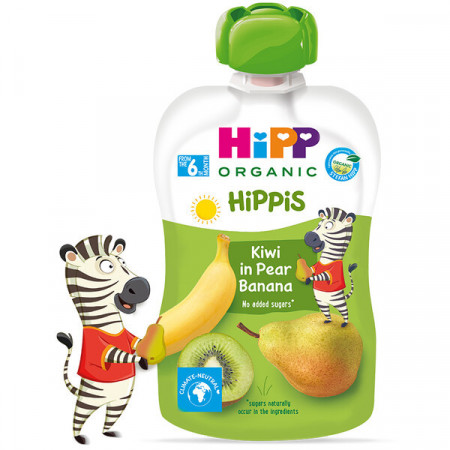 HIPP POUCH KIVI, KRUŠKA, BANANA 100G